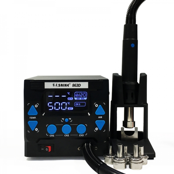 SAIKE 8858 Portable Hot Air Gun Rework Station for BGA Soldering